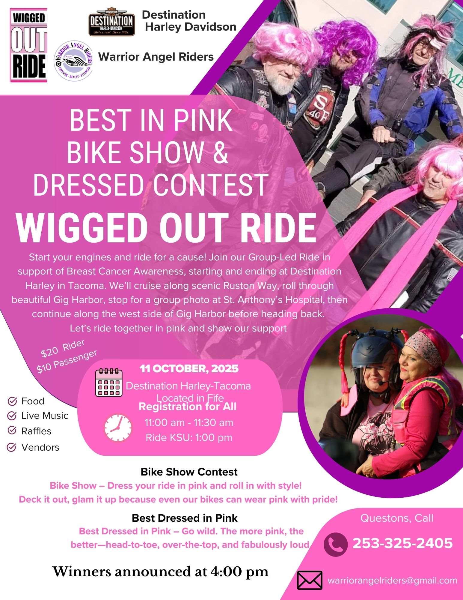 Wigged Out Motorcycle Ride 2025 | LightningCustoms.com